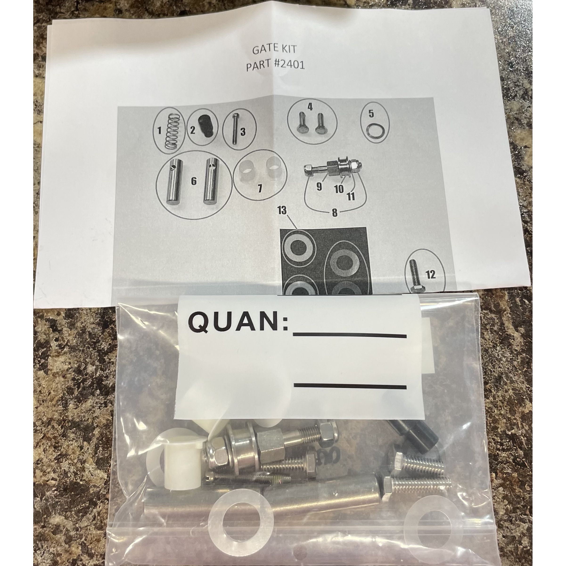 PARTS :: Jet Pump Parts :: Large Reverse Gate Hardware Kit - Black ...