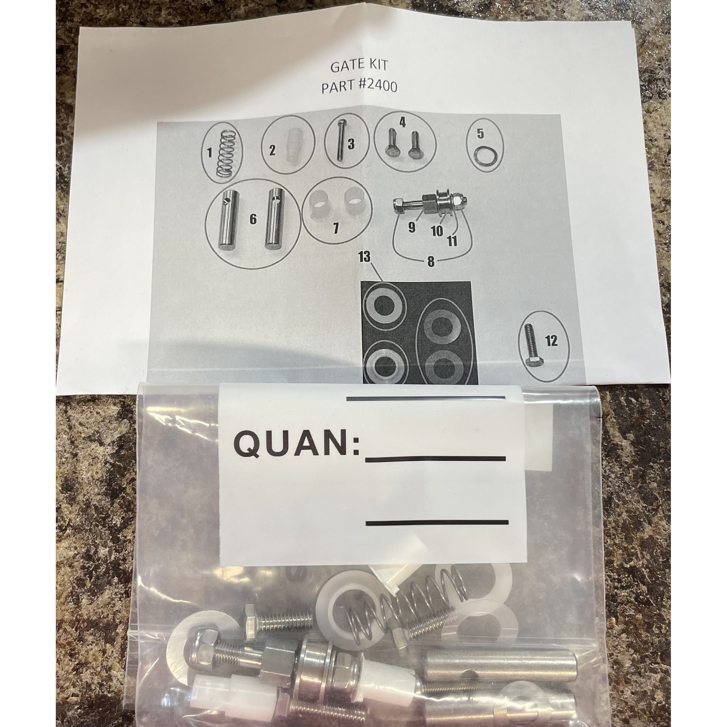 PARTS :: Jet Pump Parts :: Medium Reverse Gate Hardware Kit - Black ...